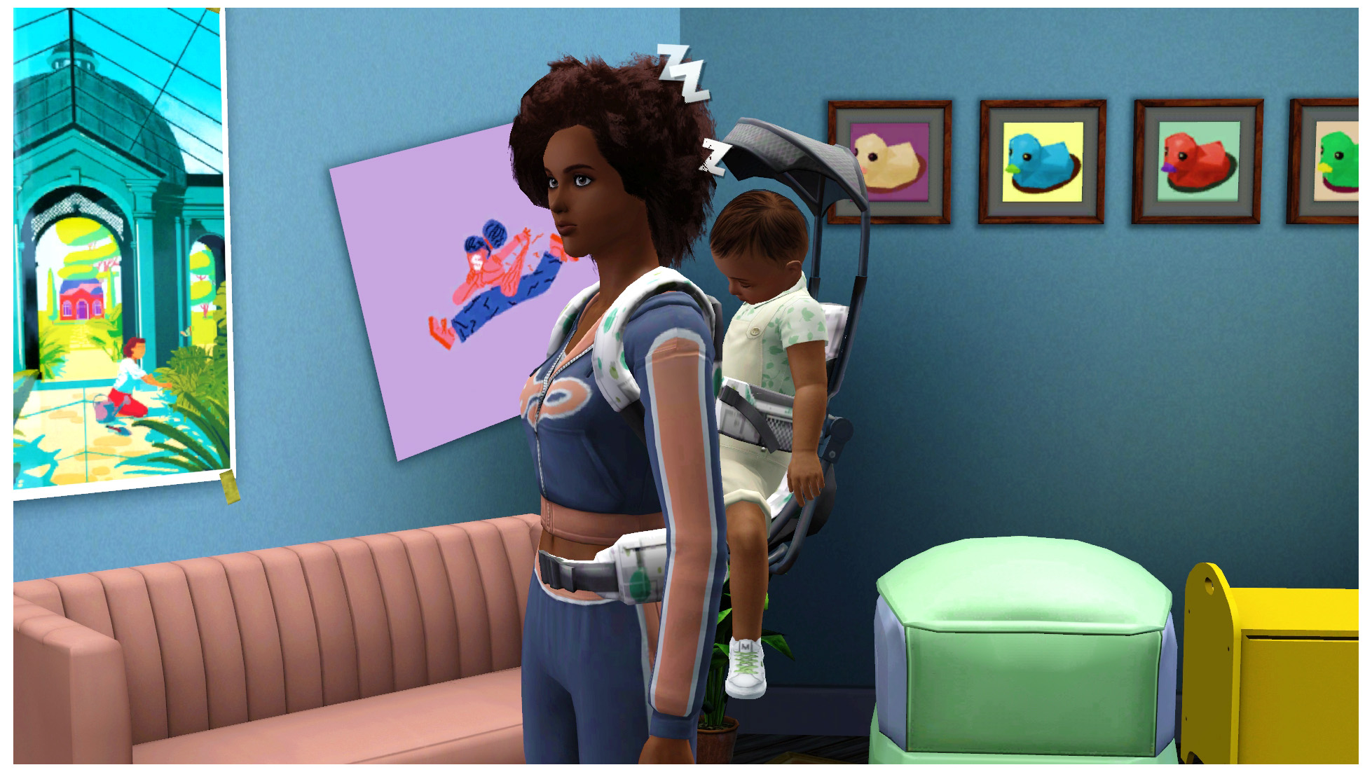 Mod The Sims - Functional Baby Carrier V2