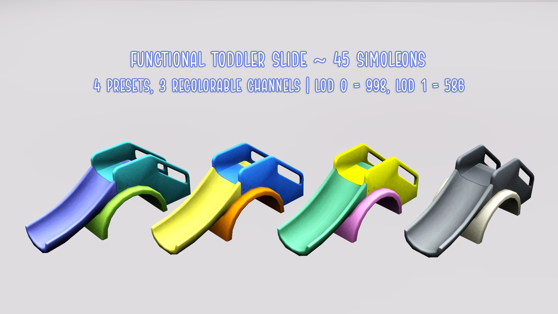 Mod The Sims - Functional Toddler Slide