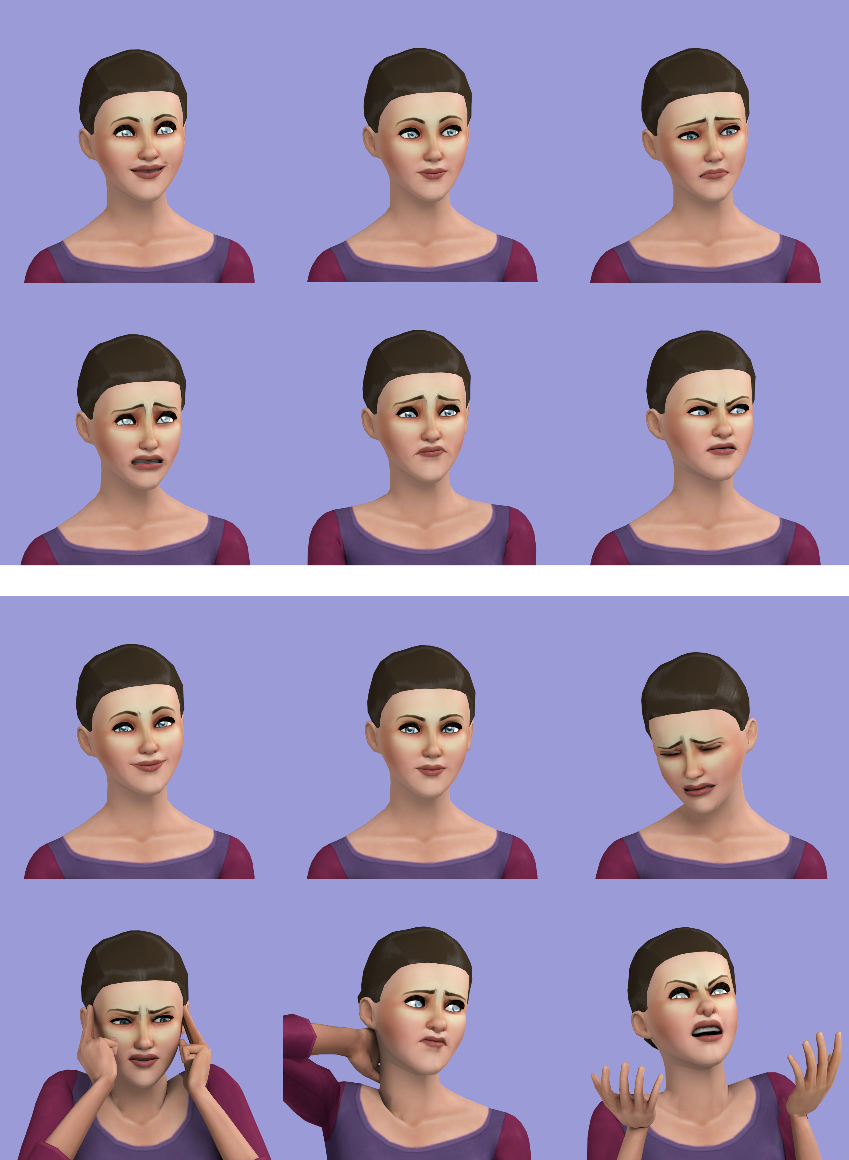 Mod The Sims - New UI Poses (3 Flavours)