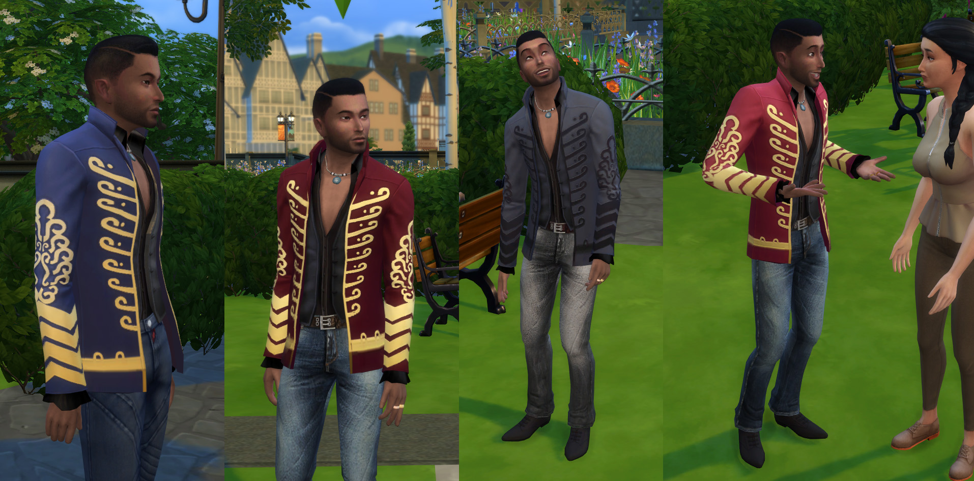 Mod The Sims - Jimi Hendrix Jacket Tuned Down. 8 colors!