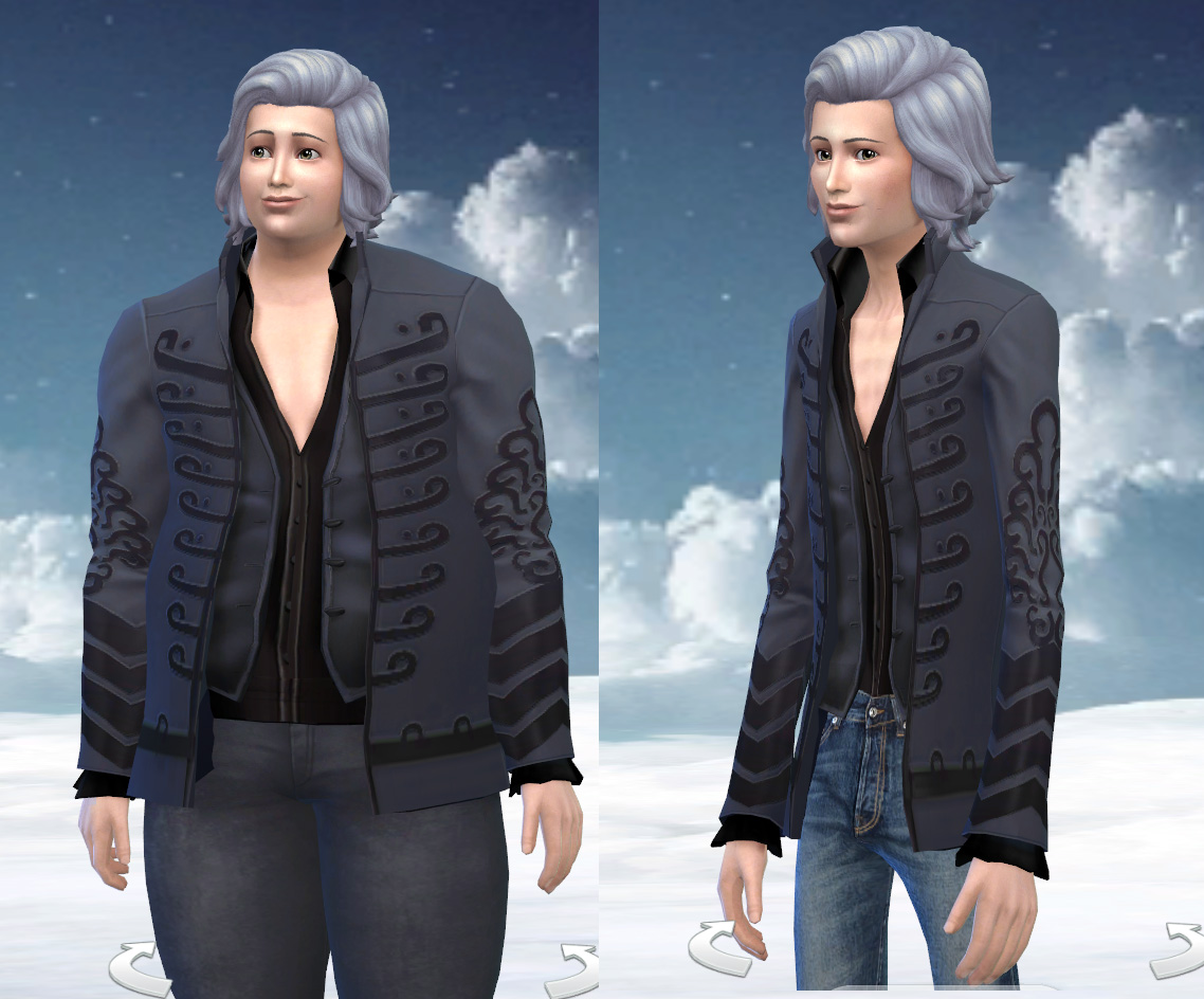 Mod The Sims - Jimi Hendrix Jacket Tuned Down. 8 colors!