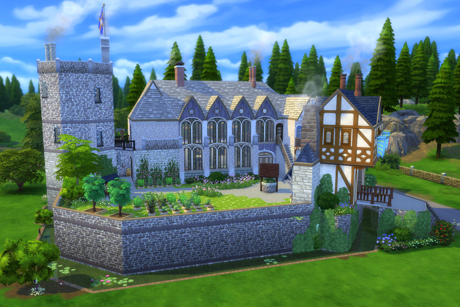 Mod The Sims - Castle Stokesay/noCC, GTG needed.