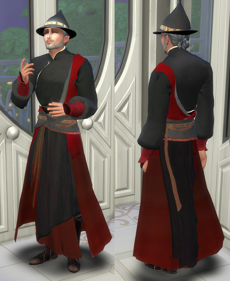 Mod The Sims - Manly robes for spellcasters and other fantasy Sims