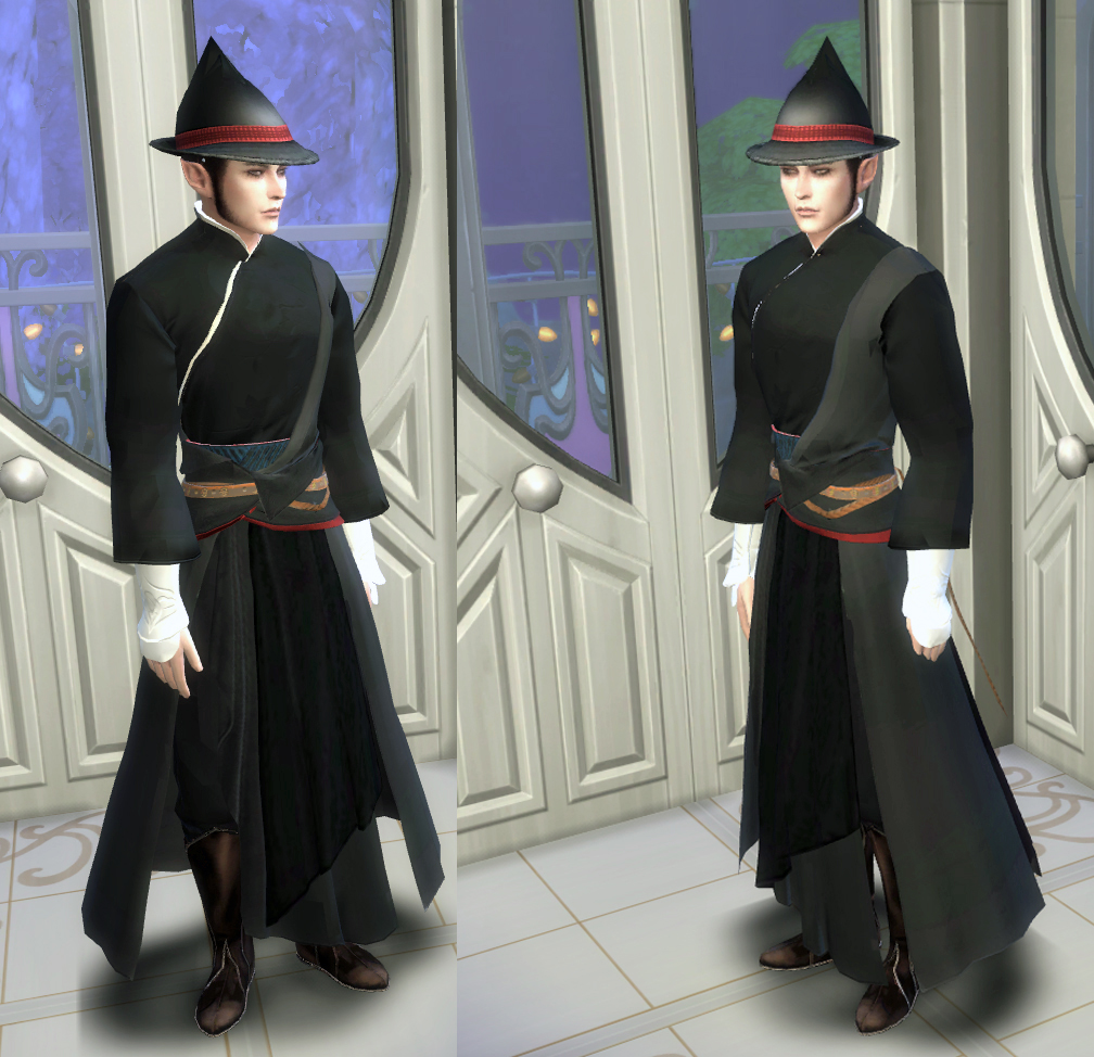 Mod The Sims - Manly robes for spellcasters and other fantasy Sims