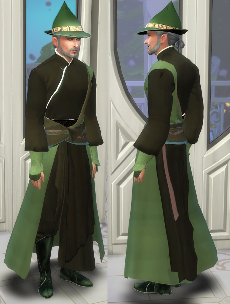 Mod The Sims - Manly robes for spellcasters and other fantasy Sims