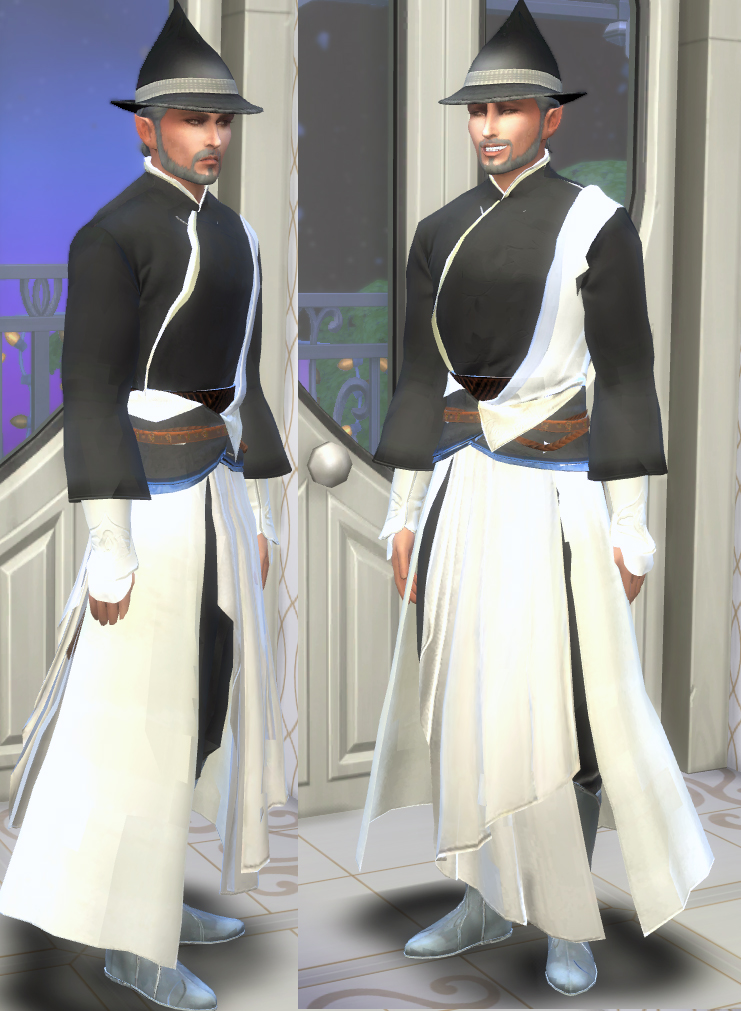 Mod The Sims - Manly robes for spellcasters and other fantasy Sims