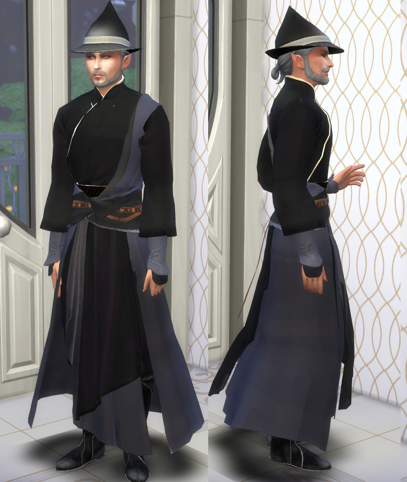 Mod The Sims - Manly robes for spellcasters and other fantasy Sims