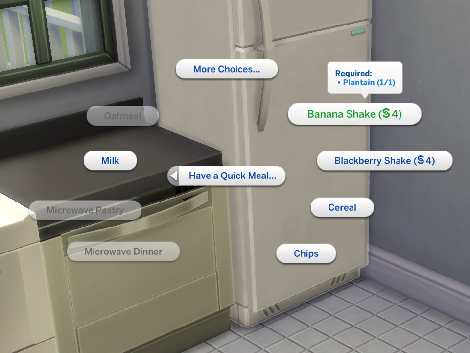 Mod The Sims - Custom Food Interactions (Update 20th August 2025)