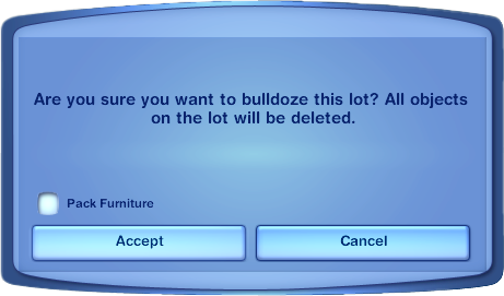 Mod The Sims - Bulldozer in Build&Buy Modes