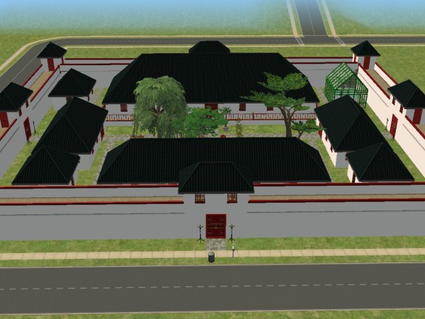 Mod The Sims - Chinese Minor Castle (Defensive Wall)