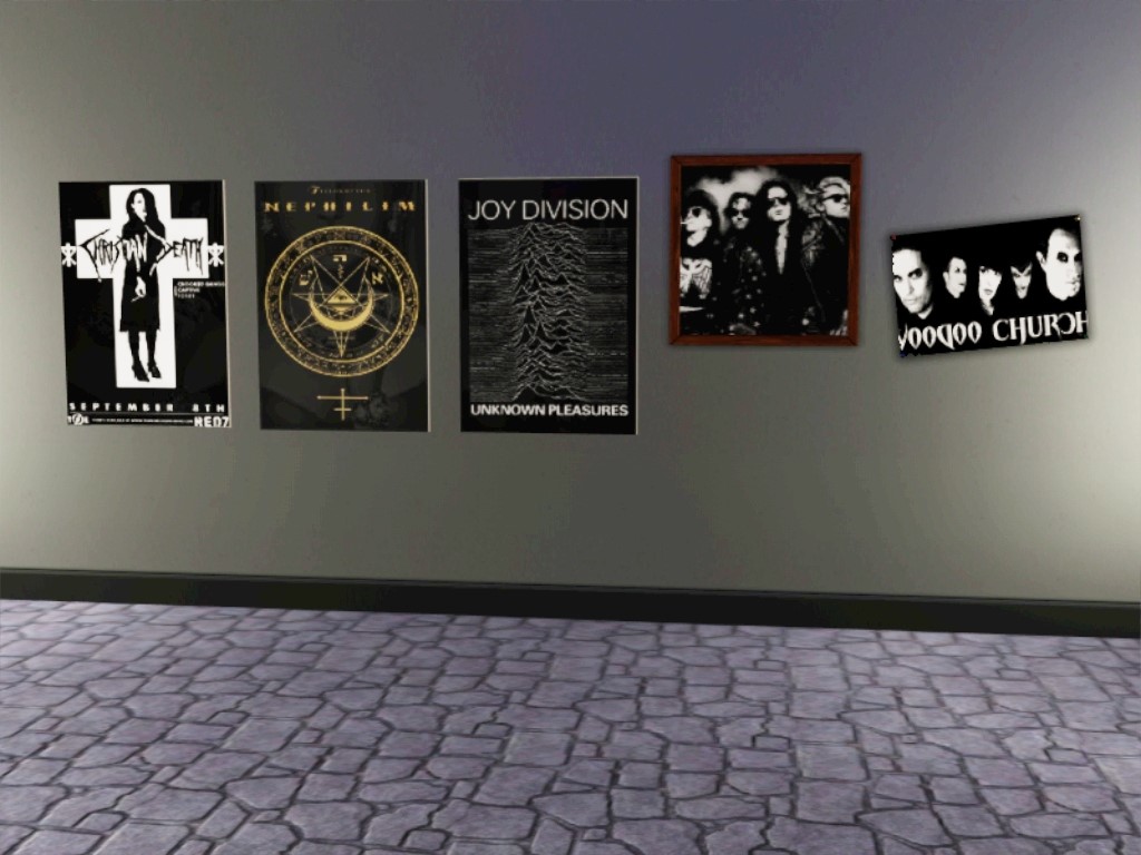 Mod The Sims - "Back to the Batcave" - 10 Goth-Rock Posters