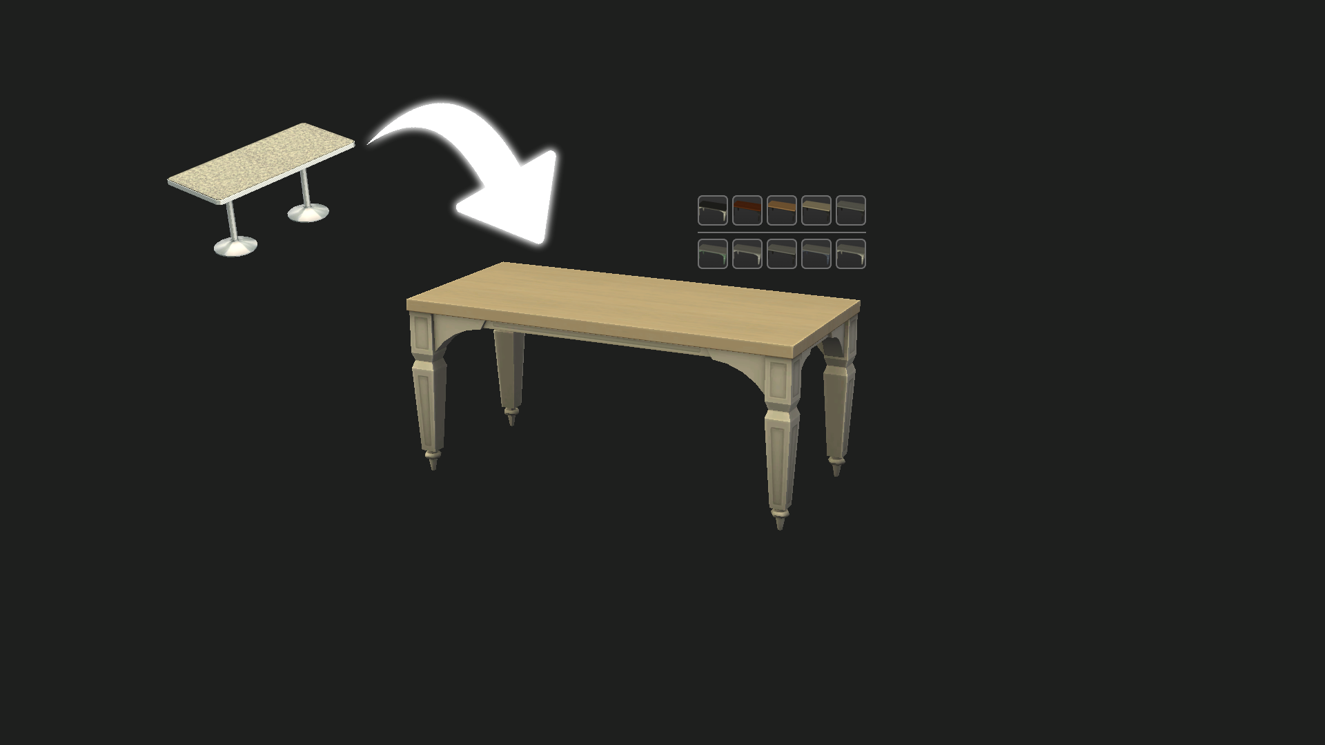 Mod The Sims - 4T2 Default Replacments - Dining Room - Updated 19/01/2023
