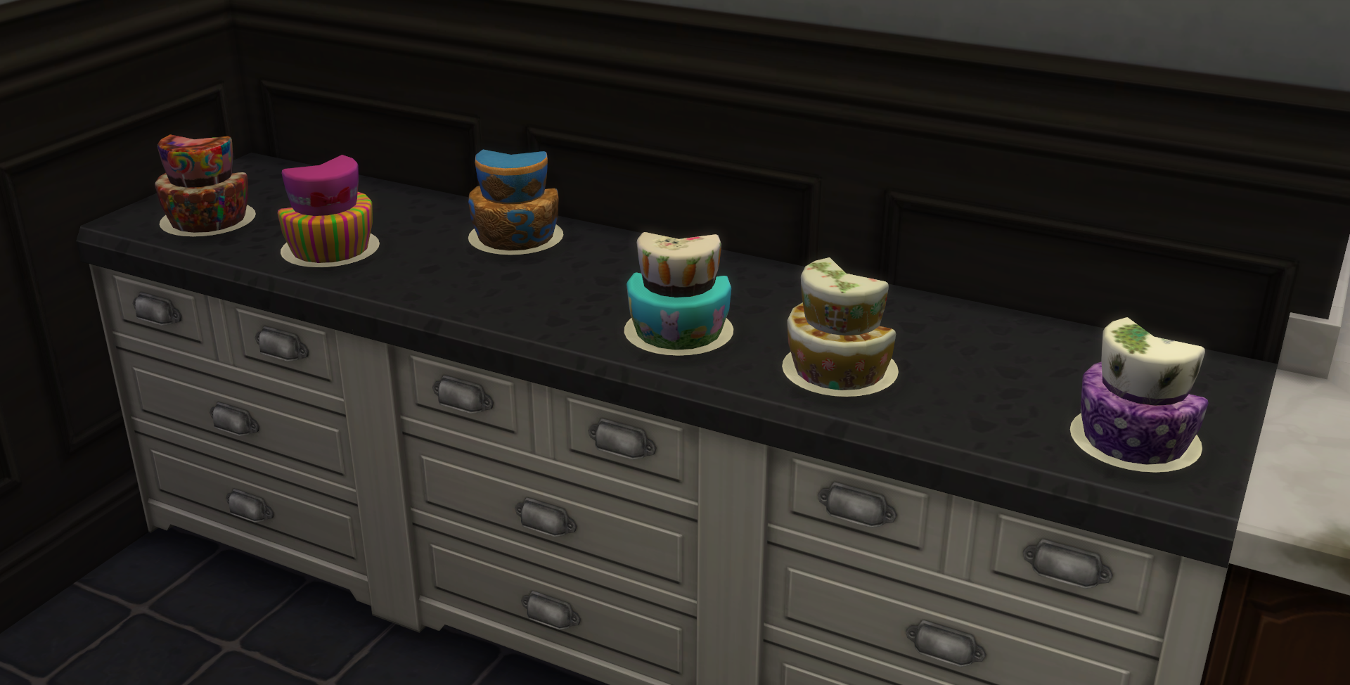 Mod The Sims - Custom Cakes by LB