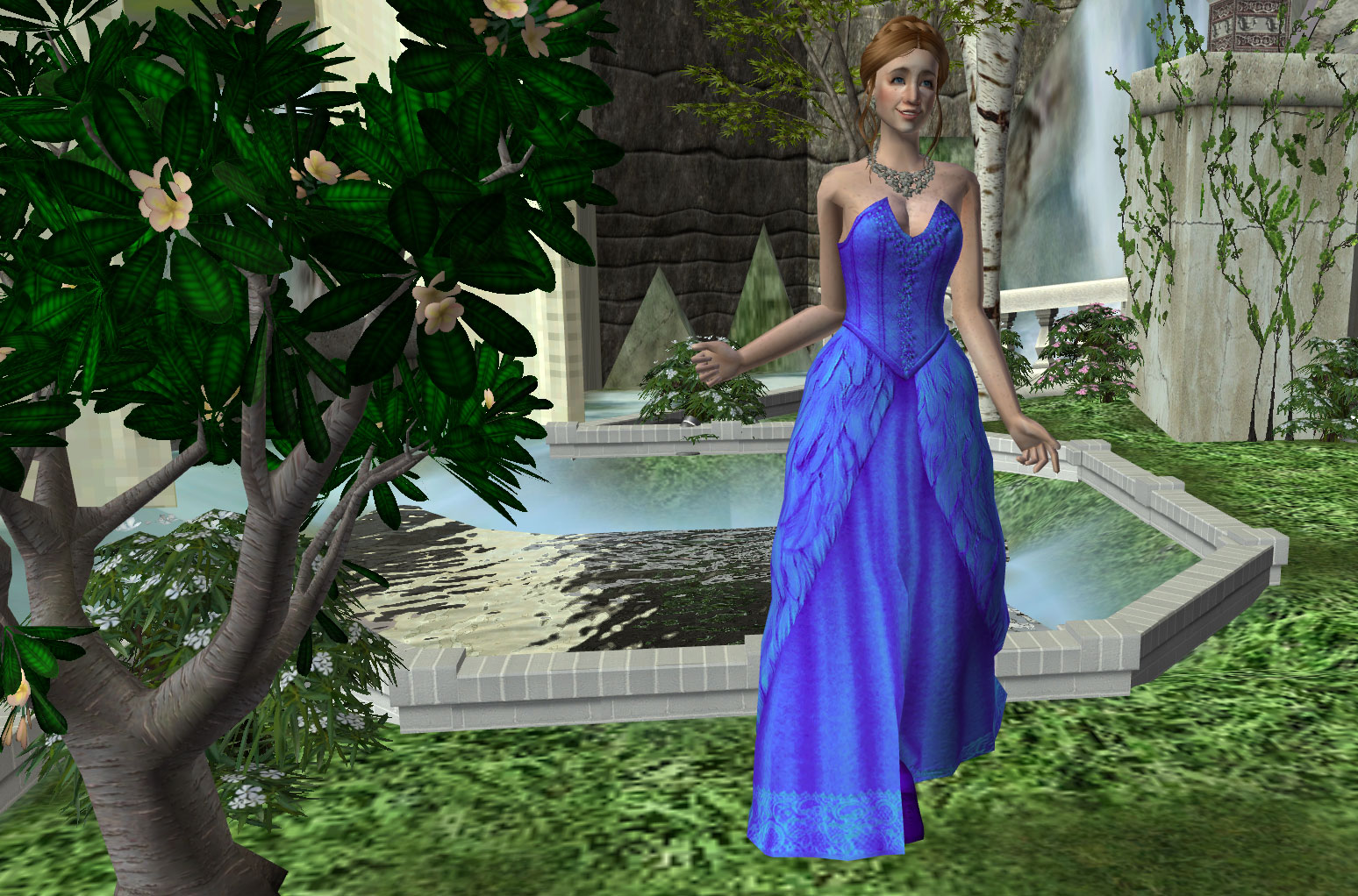 Mod The Sims - ~ Odette's curse ~ TSM Swan Gown conversion in selected ...