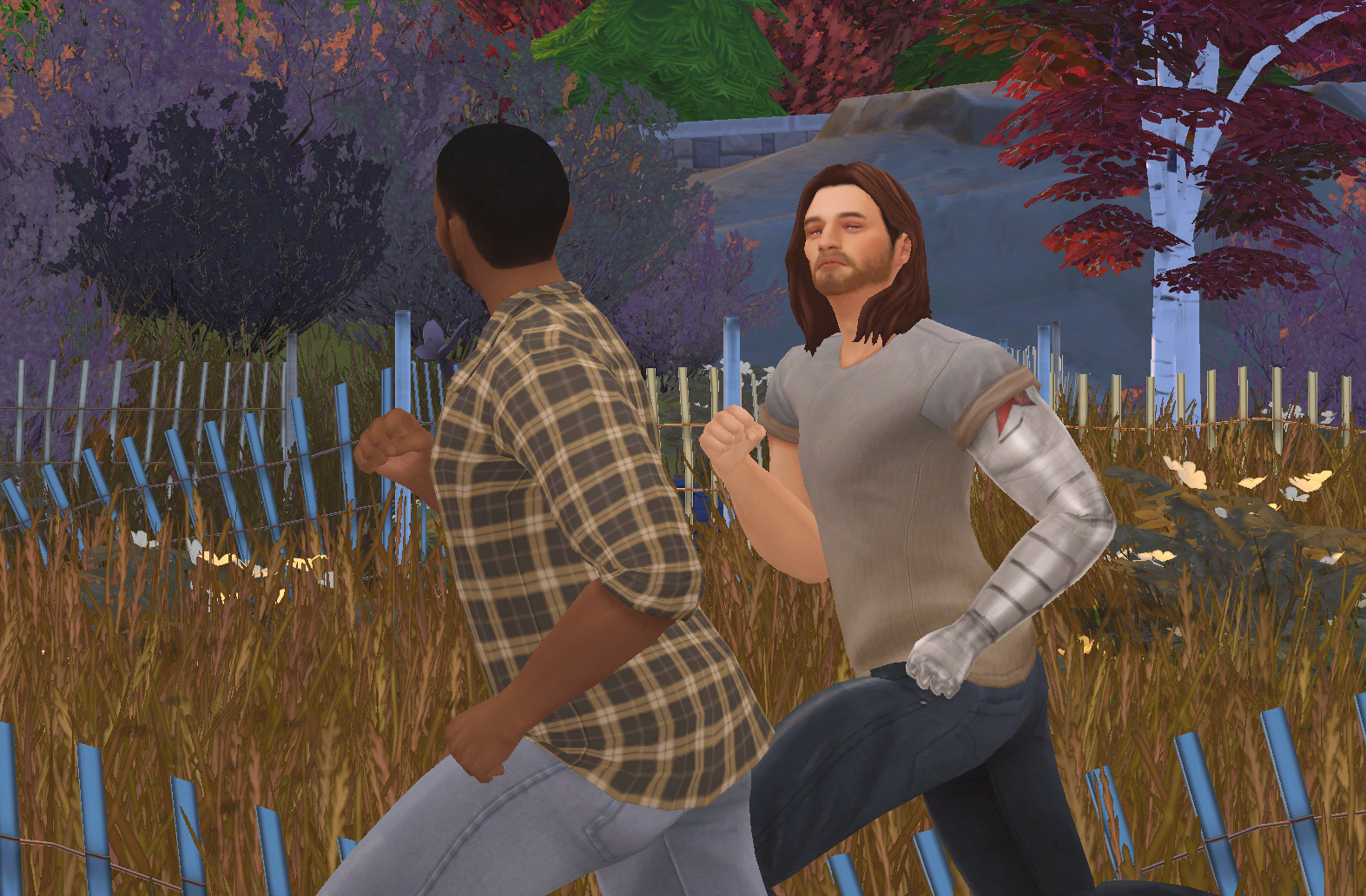 Mod The Sims - Winter Soldier/Bucky Barnes metal arm tattoo (original)