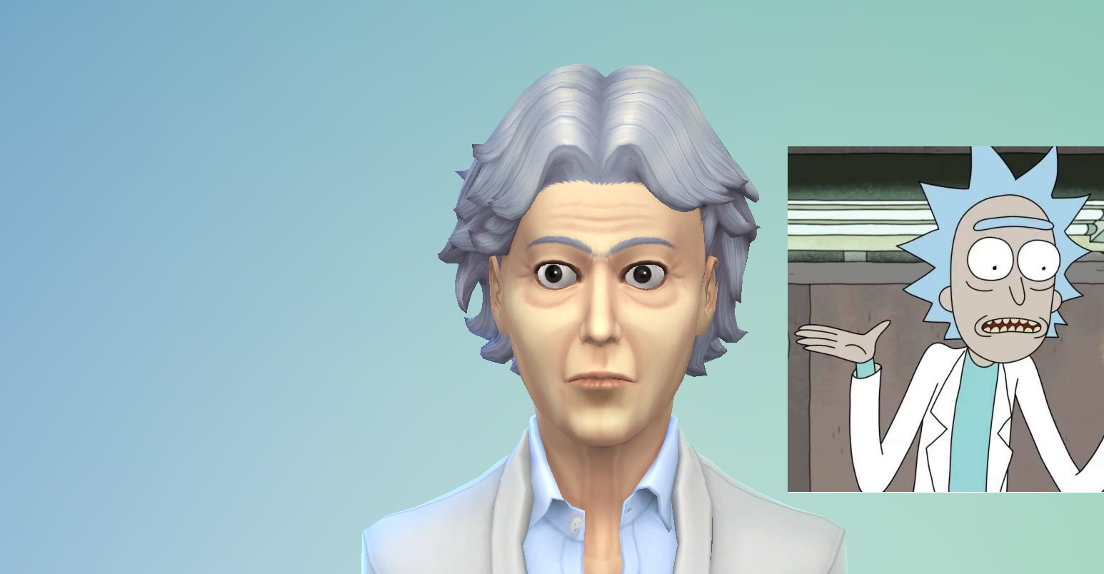 Mod The Sims - Rick Sanchez (From Rick And Morty)