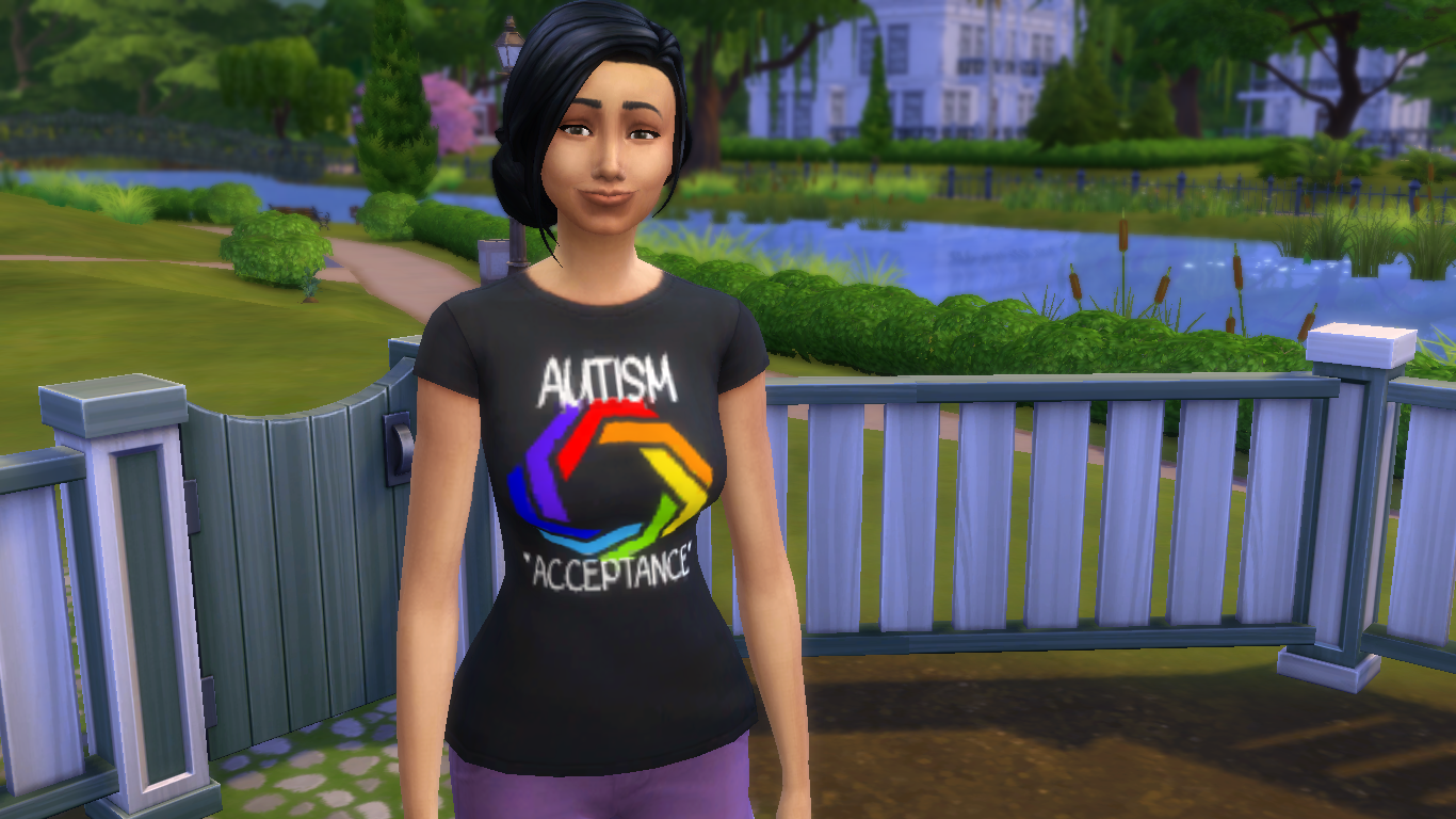 Mod The Sims - Autism Acceptance T-Shirt