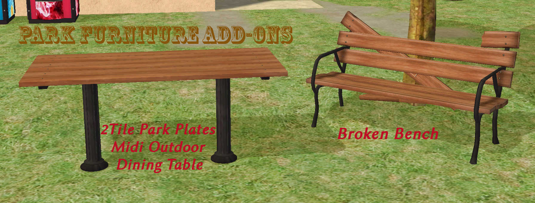 Mod The Sims - Benches (and more) for Community Lots