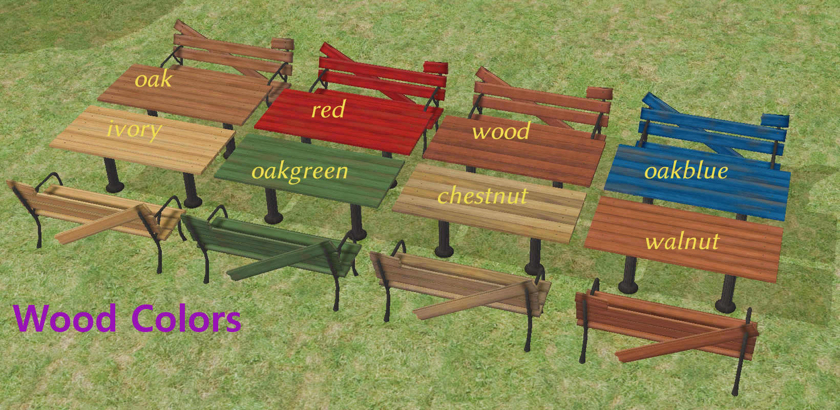 Mod The Sims - Benches (and more) for Community Lots