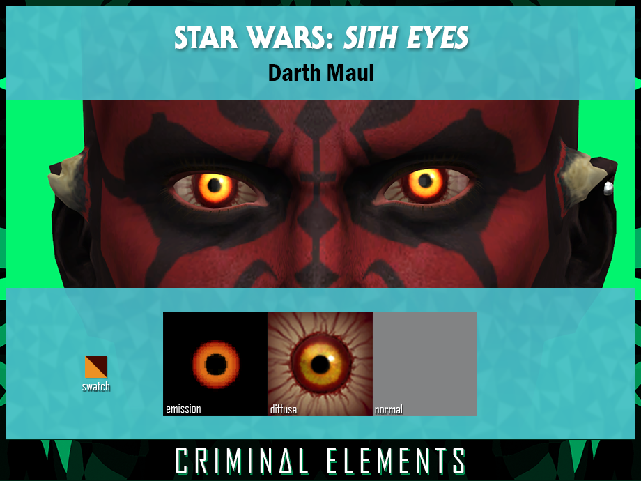 Mod The Sims - Star Wars: Sith Eyes Collection
